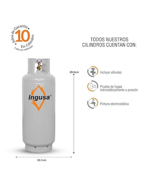 Tanque de gas LP 20 kg Ingusa 3