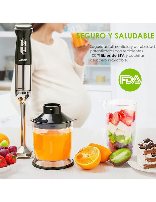 Batidora de inmersión Aicok 6 velocidades Bi2104 Aicok 6