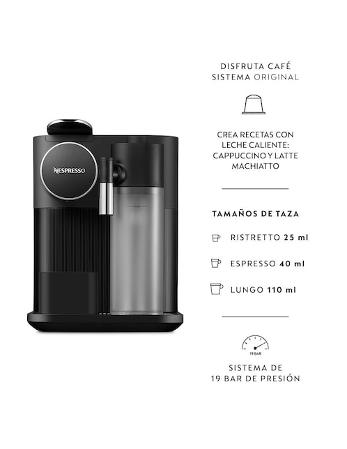 Cafetera de cápsula Nespresso F541-CO-BK-NE 2