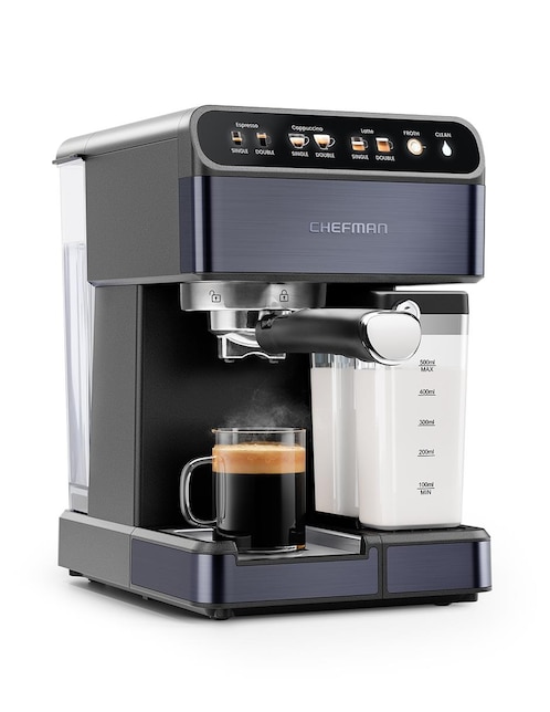 Cafetera espresso Chefman Barista Pro Plus rj54-i-sv-blk-mx 3