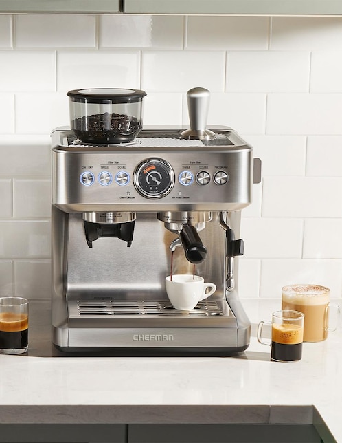Cafetera espresso Chefman RJ54-G-SS-MX 4