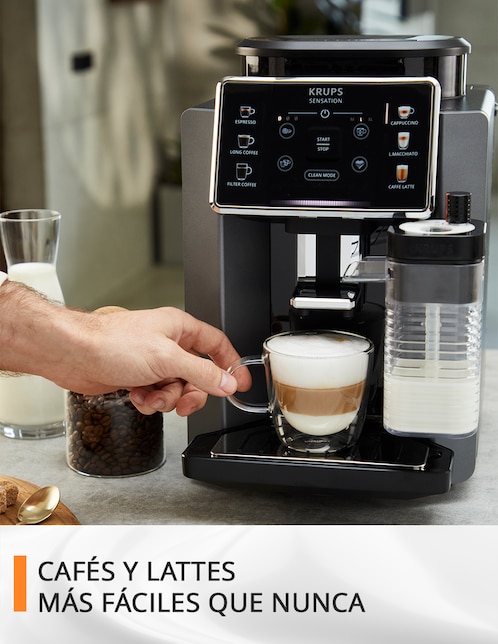 Cafetera super automática Krups Sensation EA912HMX 8